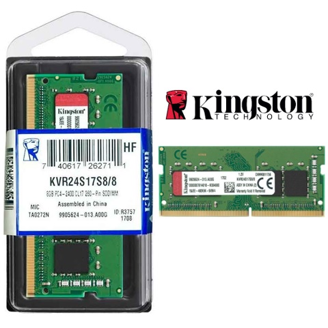 MEMORIA KINGSTON KVR24S17S8/8, 8GB, DDR4, SO-DIMM, 2400 MHZ, CL17, NON-ECC. – Belcon Group S.A.C.