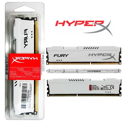 MEMORIA KINGSTON HYPERX FURY WHITE, 4GB, DDR3, 1333 MHZ, CL9. – Belcon Group S.A.C.